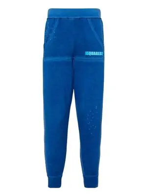 Dsquared2 Elastic Waist Sweatpants - Blue