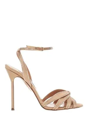 AQUAZZURA Aquazzura Soul Mate Embellished Stiletto Heeled Sandals