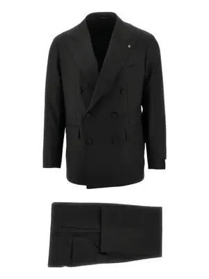 Tagliatore Double-breasted Suit - Black