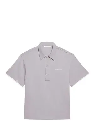 Helmut Lang Short-sleeved Polo Shirt - Cloud
