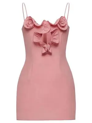 Magda Butrym Cotton Flower-detail Mini Dress - Pink
