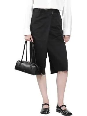 MAISON MARGIELA Cotton Wrap Shorts - Black