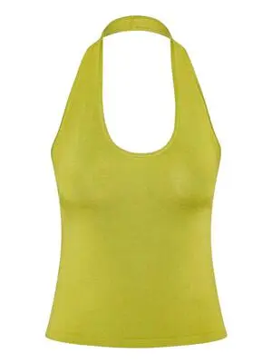 Posse Camisole Knit Top With Ribbed Details - Char