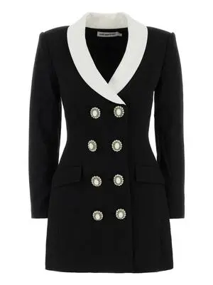 SELF-PORTRAIT Tailored Blazer Mini Dress - Black