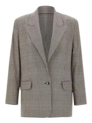 MARELLA Marella Checked Long Sleeve Blazer