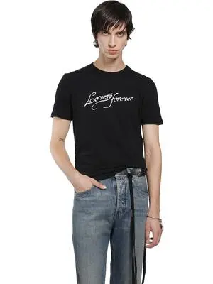 ANN DEMEULEMEESTER Baptist Lovers Forever Standard T-shirt - Black