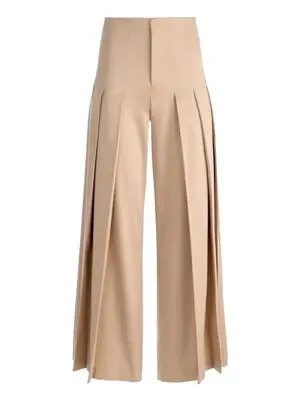 ALICEOLIVIA Alice + Olivia Ainslie Pleated Wide-Leg Trousers