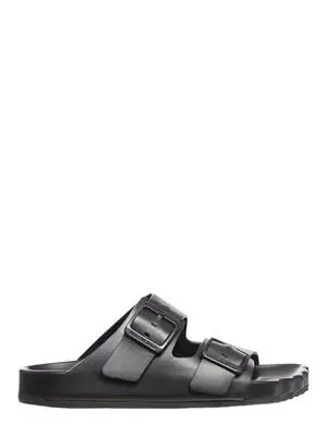 Balenciaga Balenciaga Buckle Slide-On Sandals Black