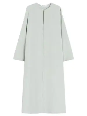 Max Mara Stretch Silk Crepe De Chine Kaftan Dress - Light Green