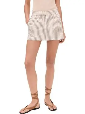 Rag & Bone Striped Mini Skirt - Nude
