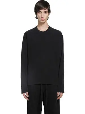 ANN DEMEULEMEESTER Emil The Velvet Evening Long Sleeve T-shirt - Black