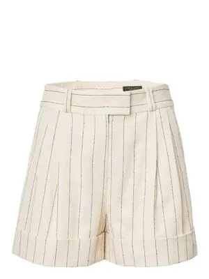 Rag & Bone Rag & Bone Neila Striped Pleated Shorts Pink