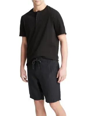 Vince Chambray Tailored Shorts - Black