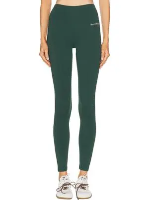 SPORTY  RICH Sporty & Rich Elastic Waist Casual Pants With Logo - Green