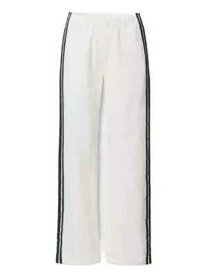RAG & BONE Rag & Bone Featherweight Denim Mid-Rise Pants With Grosgrain Stripes