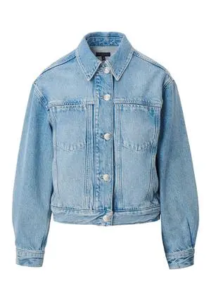 Rag & Bone Marie Denim Trucker Jacket - Blue