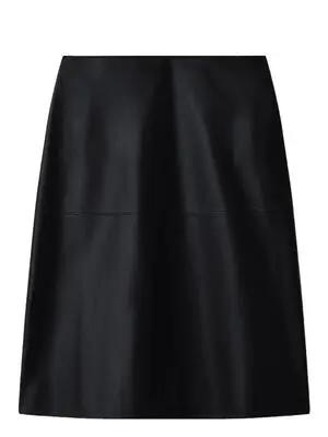 JOSEPH Niven Soft Nappa Leather Skirt - Black