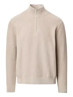 RAG & BONE Rag & Bone Caden Quarter-Zip Sweater With Logo Detail