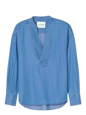 Closed Long Sleeve Shirt - Blue