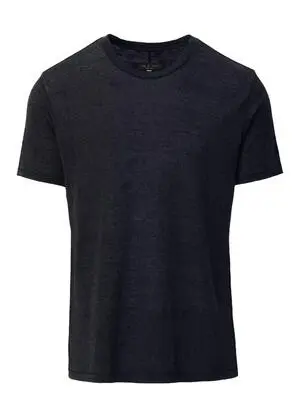 Rag & Bone Classic Linen Tee - Black