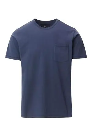 Rag & Bone Rag Bone Garment-dyed Pocket T-shirt - Blue