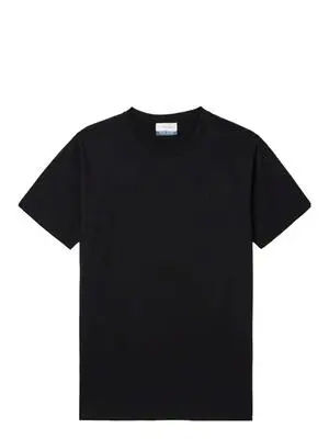 Off-White Logo Embroidered Crewneck T-shirt - Black