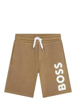 Hugo Boss Printed Logo Shorts - Brown