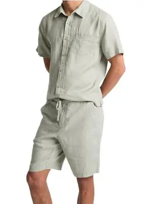 Vince Elastic Drawstring Waist Shorts - Apply Brown