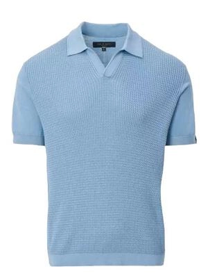 RAG & BONE Saxon Silk-Cotton Polo Shirt