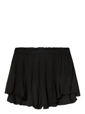 Isabel Marant Étoile Sornel Ruffled Shorts - Black