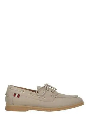 Bally Webby Lace-up Moccasins - Beige
