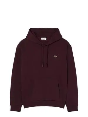 Lacoste Logo Embroidered Hoodie - Chestnut Brown