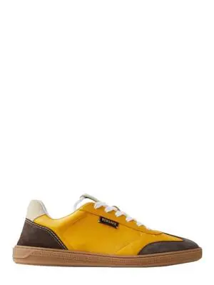 Versace Versace Greca Court Nappa Suede Sneakers Yellow