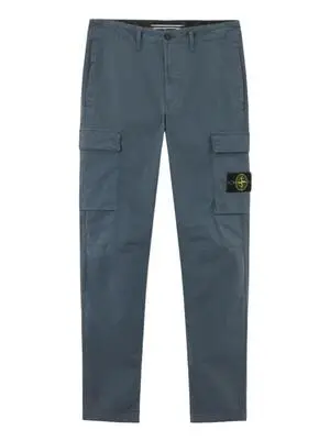 Stone Island Regular Tapered Fit Cargo Trousers - Slate Blue
