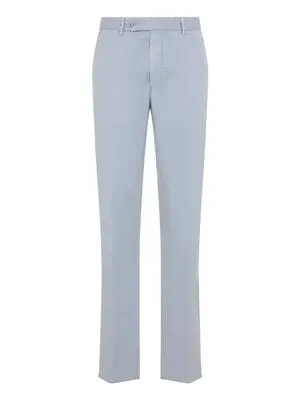 Ralph Lauren Tailored Chinos With Belted Waist - Winward Blue