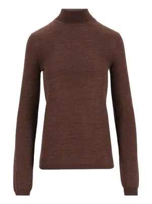 MAISON MARGIELA High-neck Long-sleeve Top - Brown