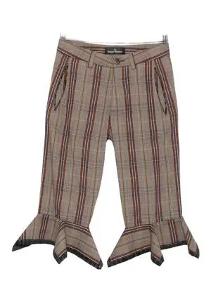 VIVIENNE WESTWOOD Vivienne Westwood Checked Ruffled Crop Trousers