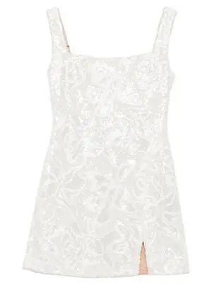 SELF-PORTRAIT Self-Portrait Sequin Lace Mini Dress