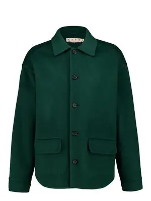 Marni Long Sleeve Casual Jacket - Green