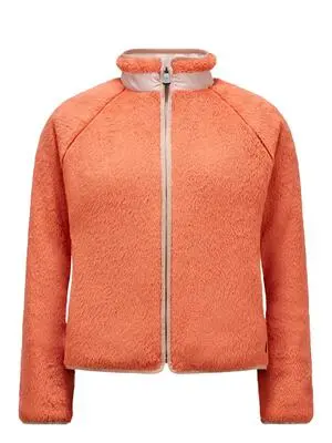 Moncler Fleece High-neck Reversible Jacket - Red