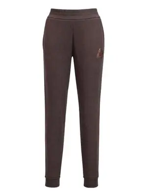 Armani Exchange Straight Leg Casual Pants With Elasticated Cuffs And Stretch Waistband - Black