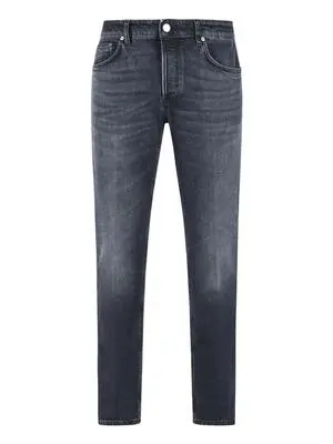 PTO5 Belt-loop Straight-leg Jeans - Black