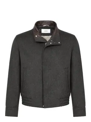 LARDINI Stand-collar Bomber Jacket - Grey