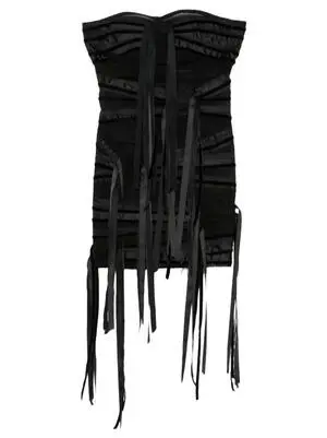 Attico Strapless Mini Dress - Black