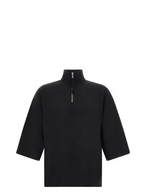 THOM KROM Embroidered Logo Sweatshirt - Black
