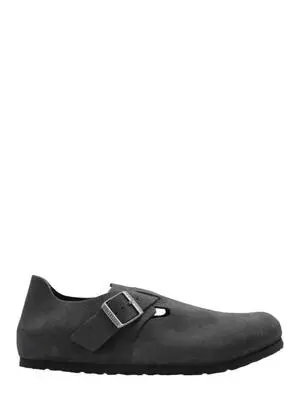 BIRKENSTOCK Birkenstock Flat Business-Casual Shoes With Metal Buckle Charcoal