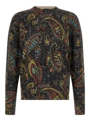 Etro Etro Paisley Motif Crew Neck Sweater Multi-color