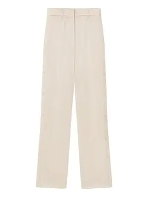 Nanushka Felina Satin Slip Pants - Nude