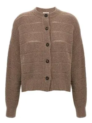 Brunello Cucinelli Long-sleeved Cardigan - Brown