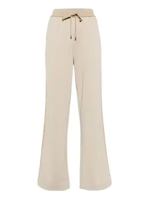 Lorena Antoniazzi Cotton-blend Track Pants - Nude